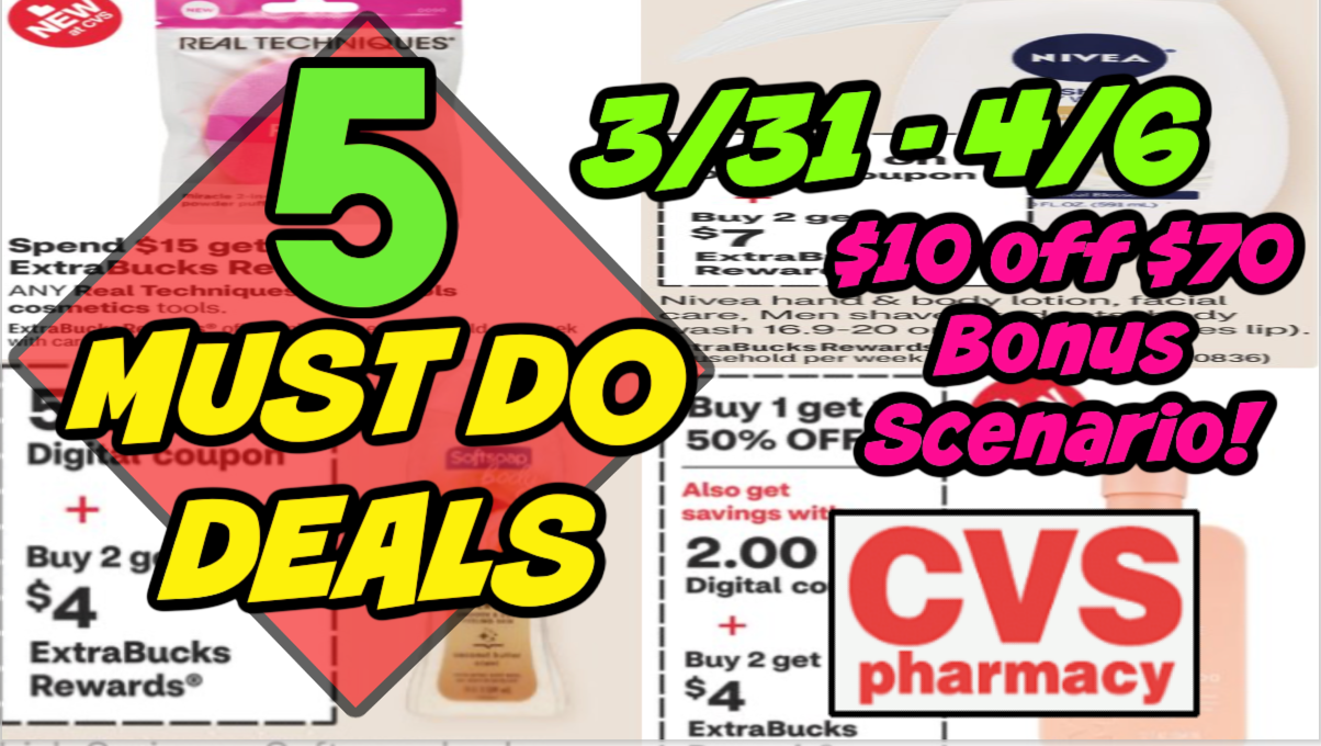 5 MUST DO CVS DEALS (3/31 – 4/6) – Savvy Coupon Shopper