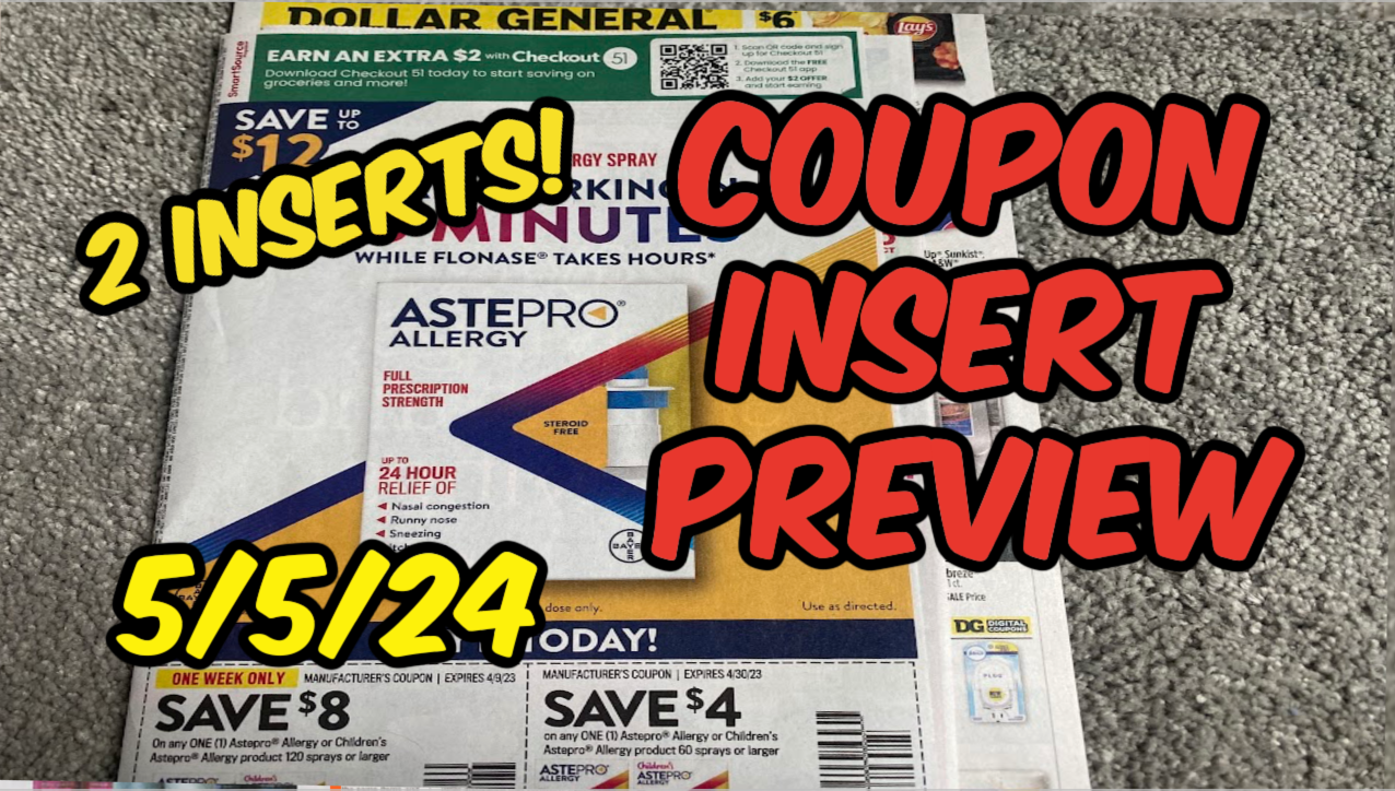 COUPON INSERT PREVIEW 5/5 | 2 INSERTS – Savvy Coupon Shopper
