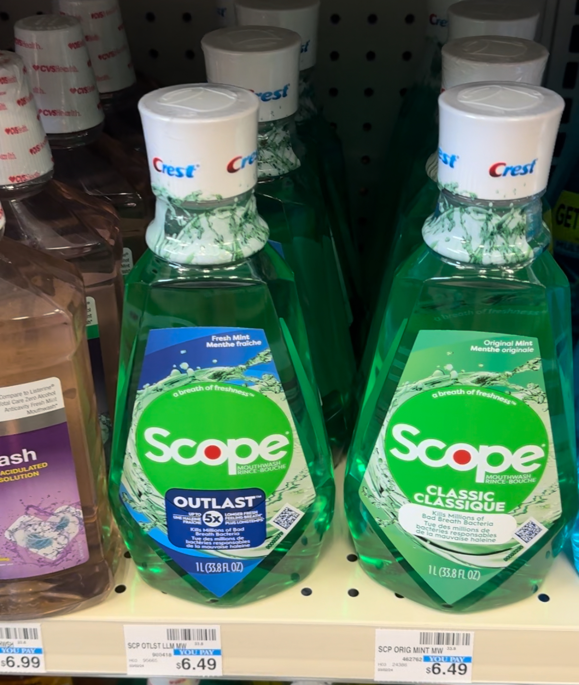 SCOPE 1 LITER MOUTHWASH ONLY 99¢ AT CVS! – Savvy Coupon Shopper