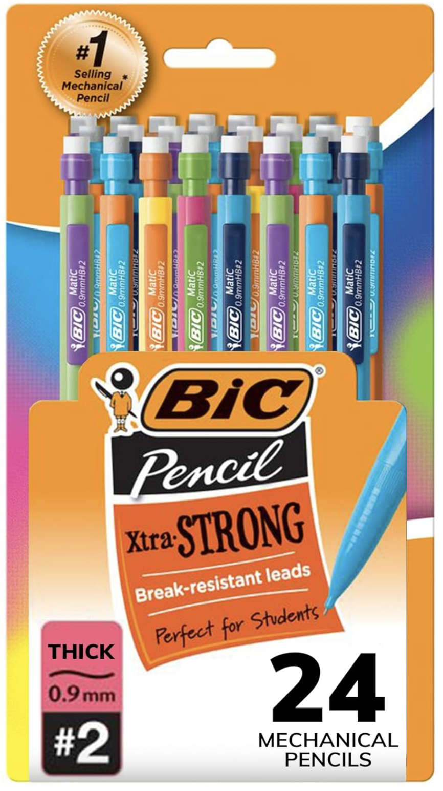 BIC XTRA-STRONG THICK MECHANICAL PENCILS 24CT $4.64 ON AMAZON! – Savvy ...