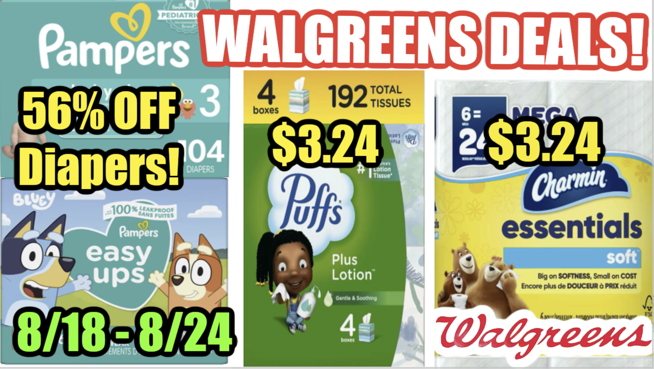 NEW WALGREENS DEALS ON DIAPERS & PAPER PRODUCTS! – Savvy Coupon Shopper