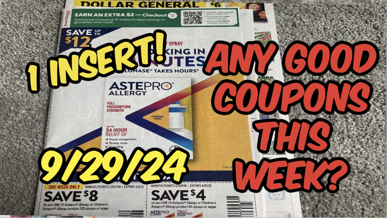 9/29/24 SUNDAY COUPON INSERTS – Savvy Coupon Shopper