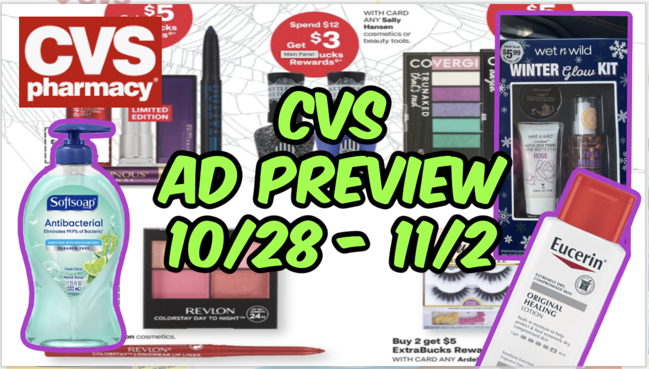 CVS AD PREVIEW FOR THE WEEK OF 10/28 – 11/2 – Savvy Coupon Shopper