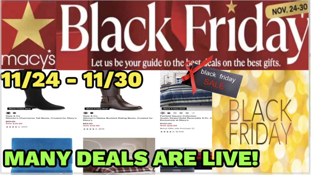 MACY’S BLACK FRIDAY 2024 AD | SOME DEALS ARE LIVE NOW! – Savvy Coupon ...