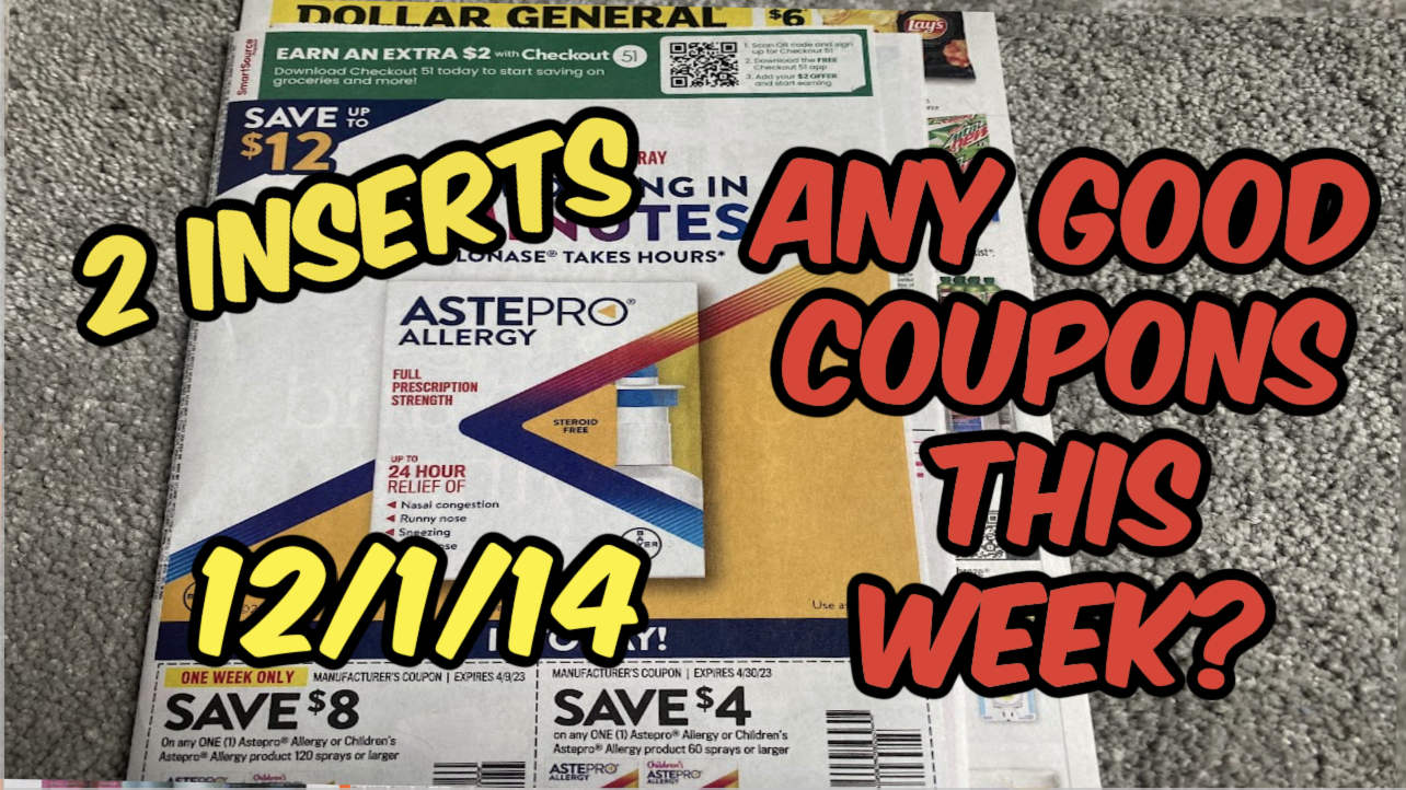 12/1/24 COUPON INSERT PREVIEW – 2 INSERTS – Savvy Coupon Shopper