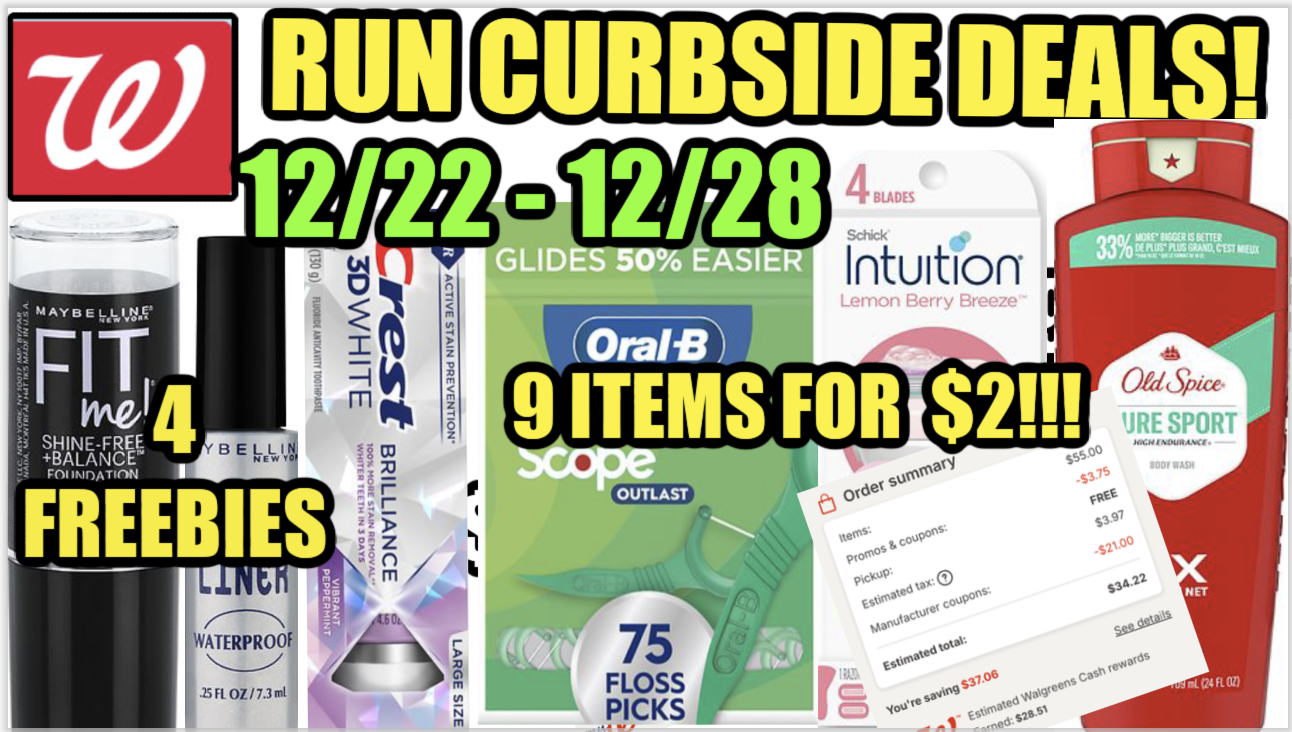 WALGREENS RUN CURBSIDE DEALS THRU 12/28! – Savvy Coupon Shopper