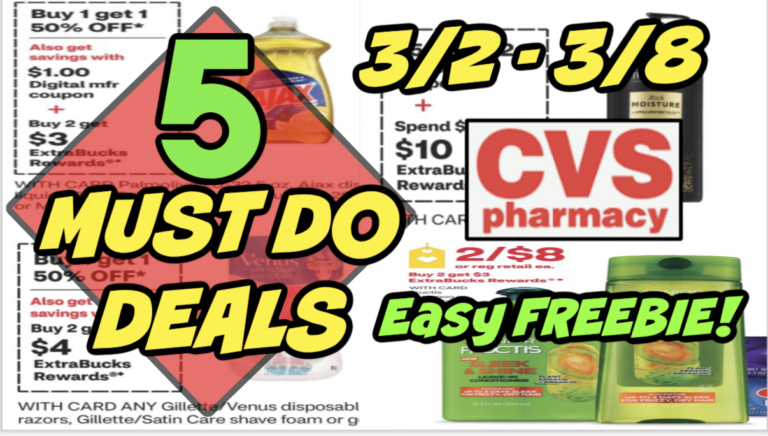 5 MUST DO CVS DEALS (3/2 – 3/8) | Easy Freebie & More! – Savvy Coupon ...
