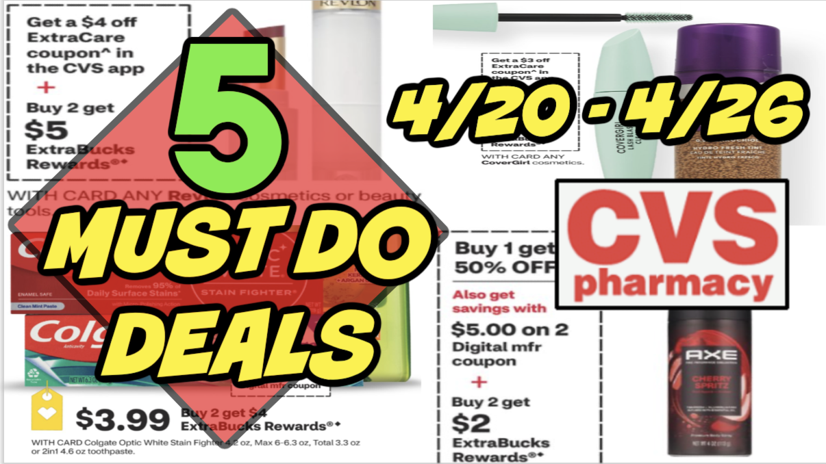 5 MUST DO CVS DEALS (4/20 – 4/26) – Savvy Coupon Shopper