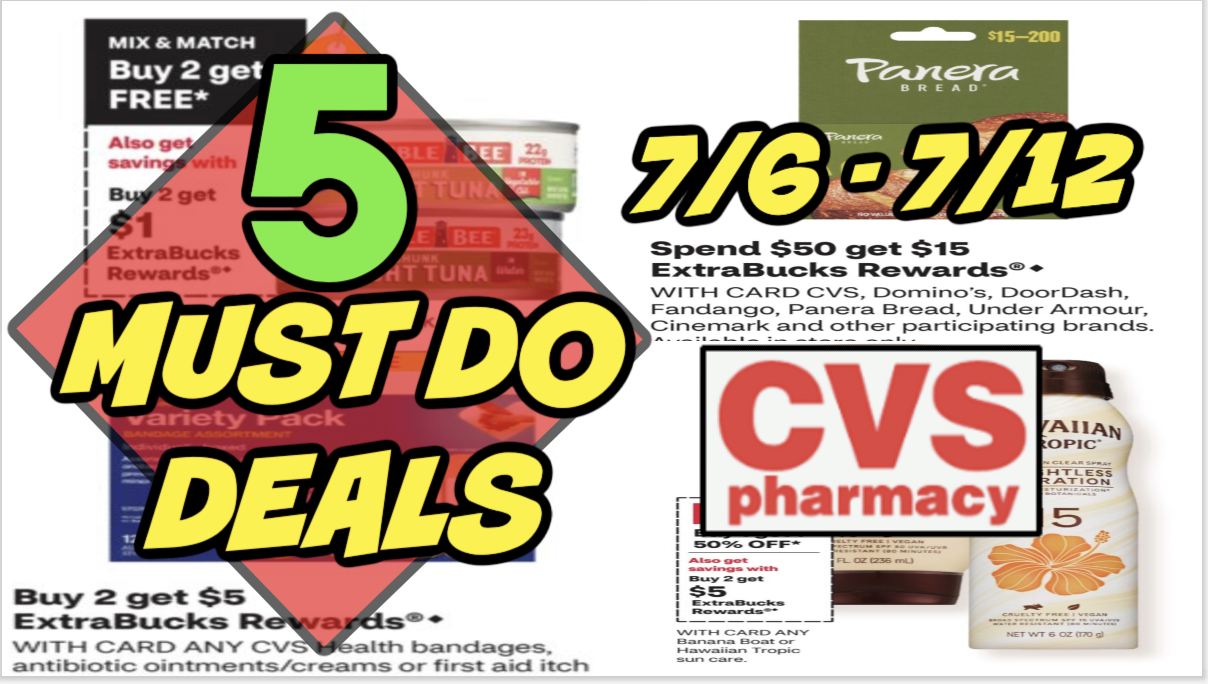 5 MUST DO CVS DEALS (7/6 – 7/12) – Savvy Coupon Shopper