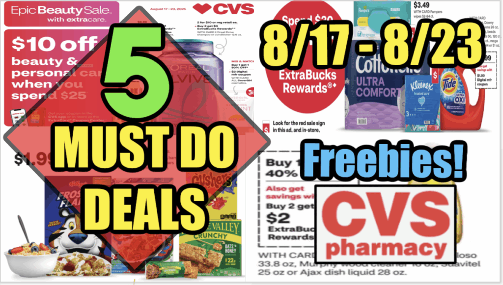 5 MUST DO CVS DEALS (8/17 – 8/23) – Savvy Coupon Shopper