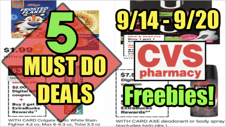 5 MUST DO CVS DEALS (9/14 – 9/20) – Savvy Coupon Shopper